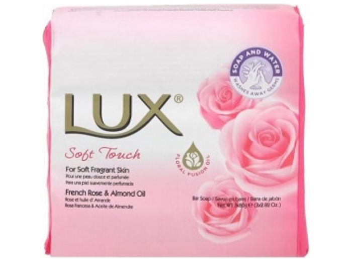 Lux Soap - Soft Touch - Value Pack - 6 x 85 grams - Rose & Almond Oil ...